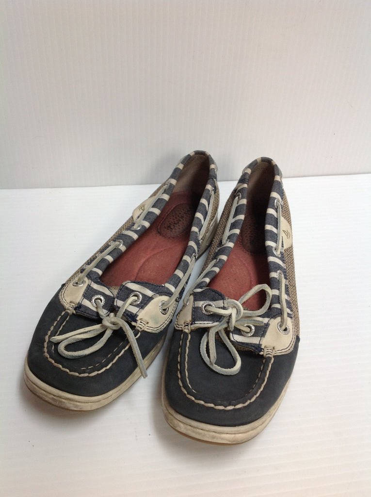 Sperry Women Striped Boat Shoes Size 7.5 Pre Owned 5J83SD Gear Stop Outdoor Solutions